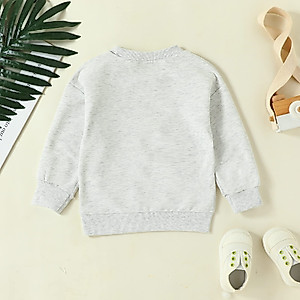 MoZiKQin Toddler Baby Boy Girl Football Sweatshirt Long Sleeve Pullover Sweater Tops Thanksgiving Outfit Fall Clothes (Sunday Funday,3-4T)