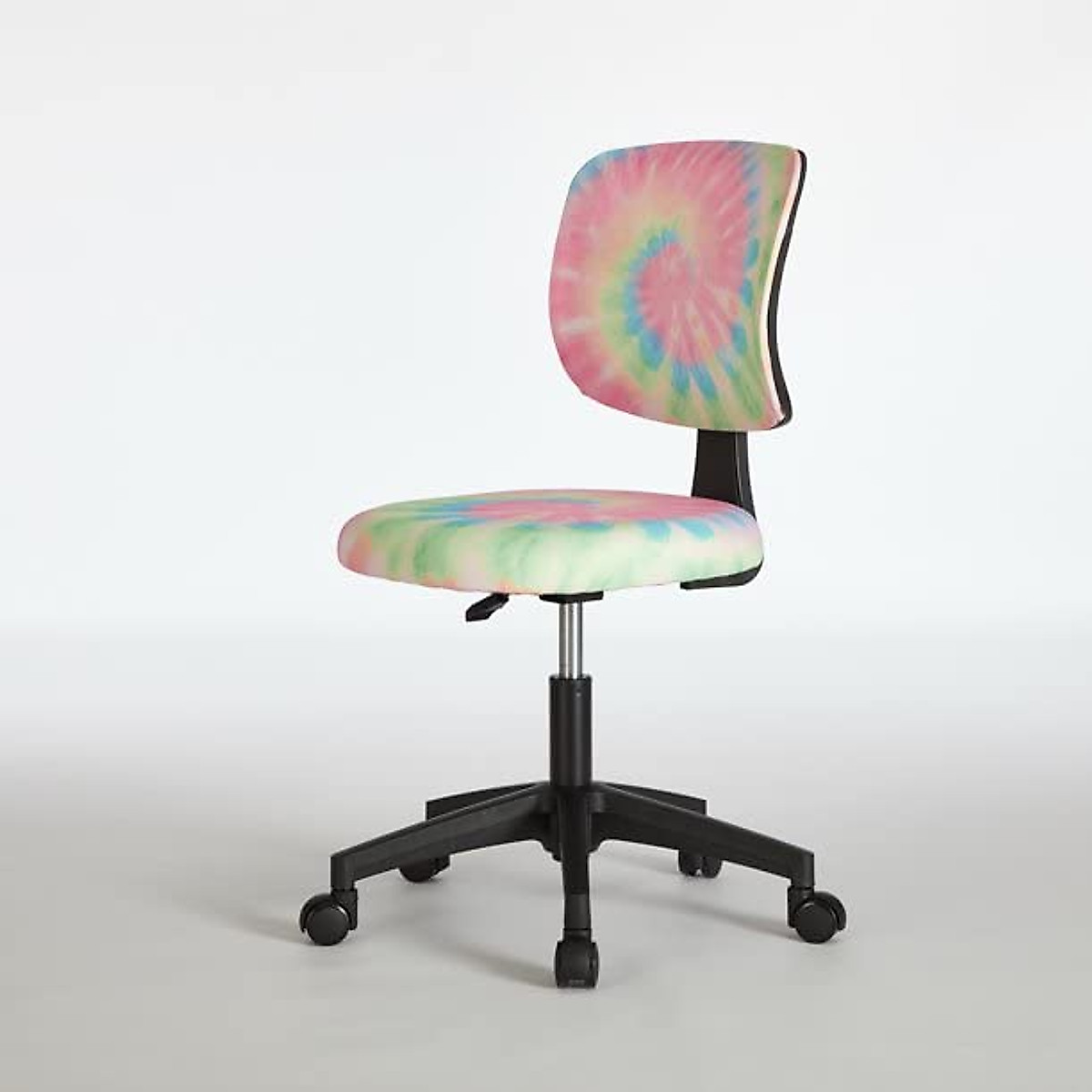 Urban Shop Pink Tie Dye Swivel Office Chair, Rainbow