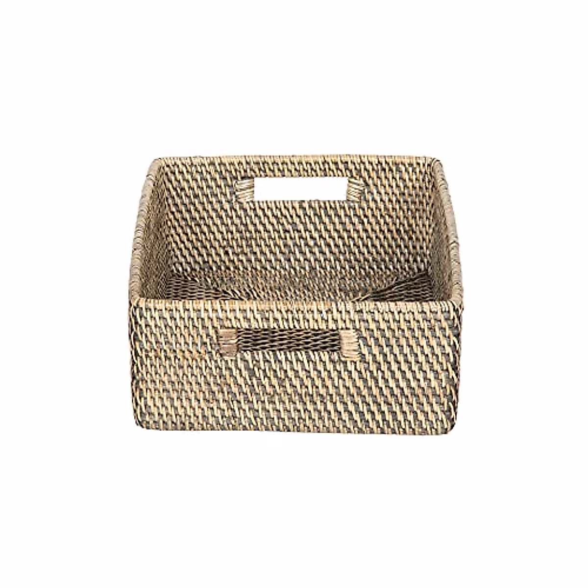 Kouboo 1060122 Laguna Rattan Shelf & Organizing Basket, Gray-Brown