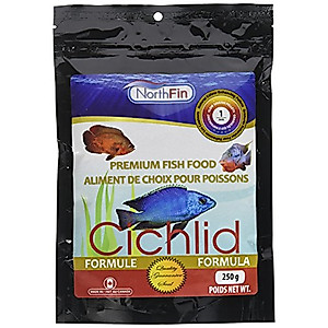NorthFin Cichlid Pellets Formula 1 mm Sinking - 250 g - Cichlid Fish Food - African Cichlids Food - Premium Tropical Fish Food - Cichlid Food pellets
