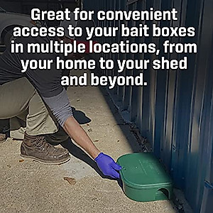 Exterminators Choice - Replacement Bait Box Keys - 2 Pack - Works with Green and Black Exterminators Choice Bait Boxes - Bait Boxes Control Mice and Other Pests