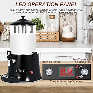 HYTRDJKDF Chocolate Heating and Mixing Machine, Temperature Adjustable Electric Chocolate Melting Machine, for Heating Chocolate Coffee Milk Tea(110V)