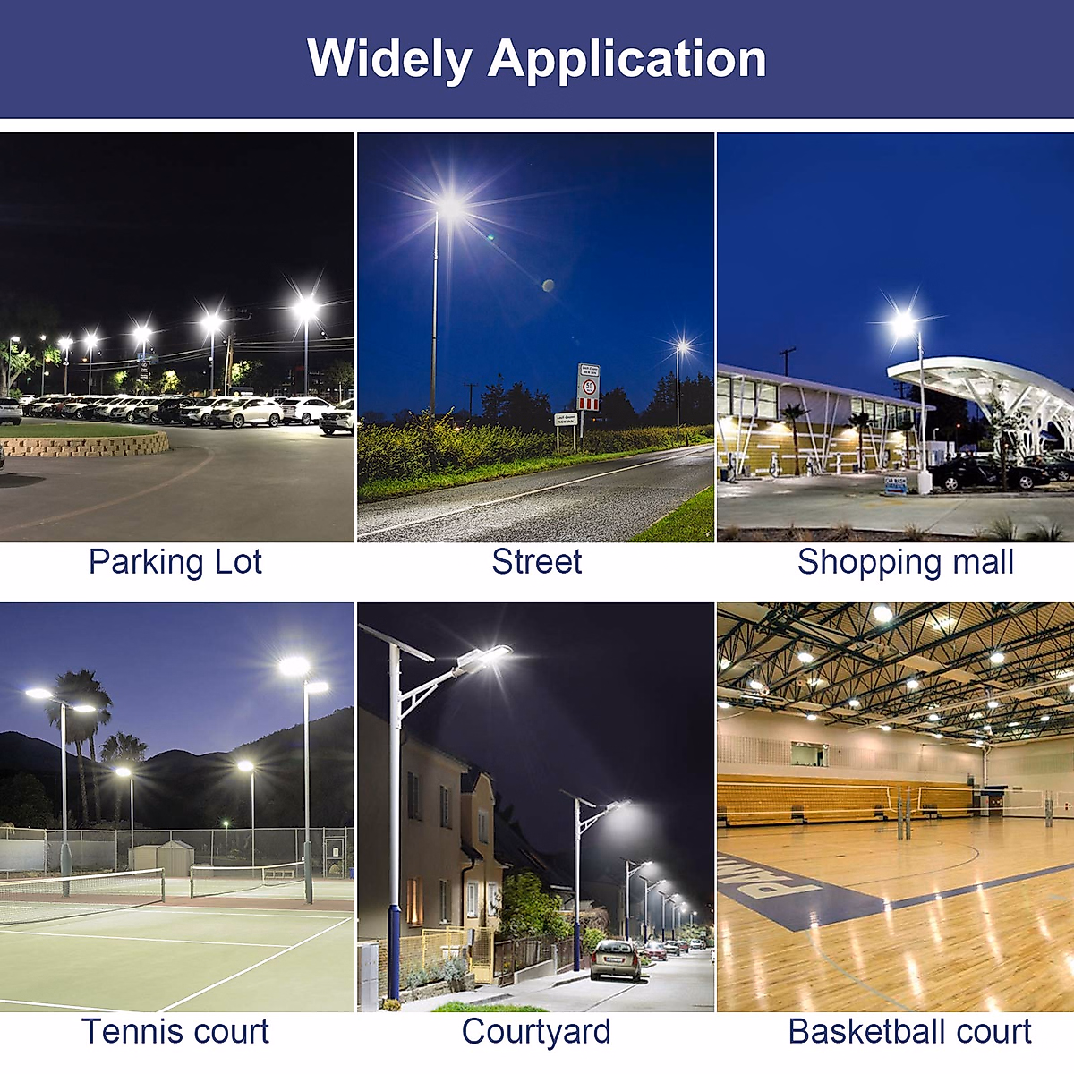 OPENLUX 480V LED Shoebox Retrofit Kit 150W 21750LM E39 Mogul Base ETL DLC Listed 5000K LED Retrofit Light for Parking Lot Lights Tennis Court AC200-480V