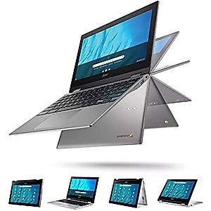 Acer Chromebook Spin 311 Convertible 2-in-1 Laptop, MediaTek MT8183C Octa-Core Processor, 11.6in HD Touch, 4GB LPDDR4, 32GB eMMC, Gigabit, WiFi 5, Bluetooth, Google Chrome