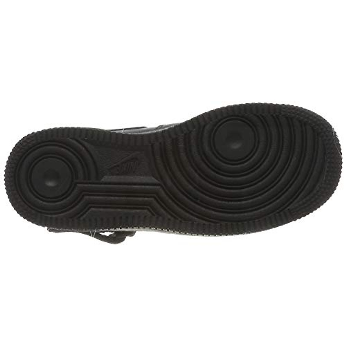 Nike Mens Air Force 1 Basketball Shoe, Black/Black, 12