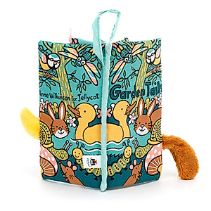Jellycat Garden Tails: A Soft Activity Baby Book Children's Book | Baby Gift
