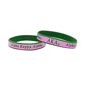 New Classic! Alpha Kappa Alpha Silicone Bracelet