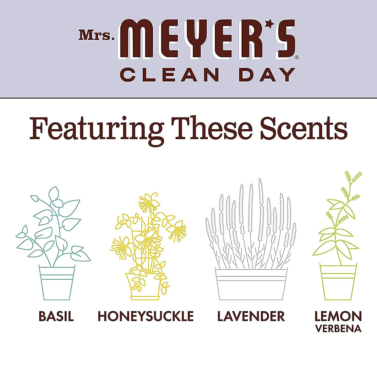 Mrs. Meyer's Hand Soap Refill, Made with Essential Oils, Biodegradable Formula, Lavender, 33 fl. oz (Pack of 3)