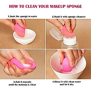 【3-pack]Bellixe Beauty Makeup Sponge Blender,No-Latex Soft Cosmetic sponge