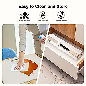 Nsyee Food Warming Mat, Electric Warming Tray with 3 Temperature Settings and Timer, Rollable Food Heating Mat, Premium Silicone Material, Multifunctional Food Warmer for Buffet, Party, Everyday Use