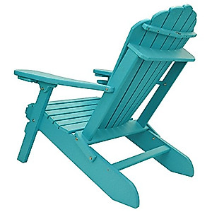 ECCB Outdoor Outer Banks Deluxe Oversized Poly Lumber Folding Adirondack Chair (Sage)