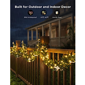 Govee 66ft String Lights, Smart RGBIC Rope Lights Indoor with 99+ Preset Scene Modes, IP65 Waterproof Christmas LED Lights Outdoor, Sync with Music, Works with Alexa, Holiday Home Party Decoration