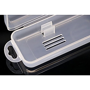 UUYYEO 2 Pcs Travel Portable Toothbrush Storage Case Plastic Dust-Proof Toothbrush Container Toothpaste Box Holder