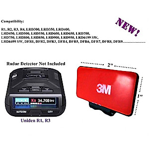 U3M Improved Permanent Windshield Mount for Many Uniden Radar Detectors