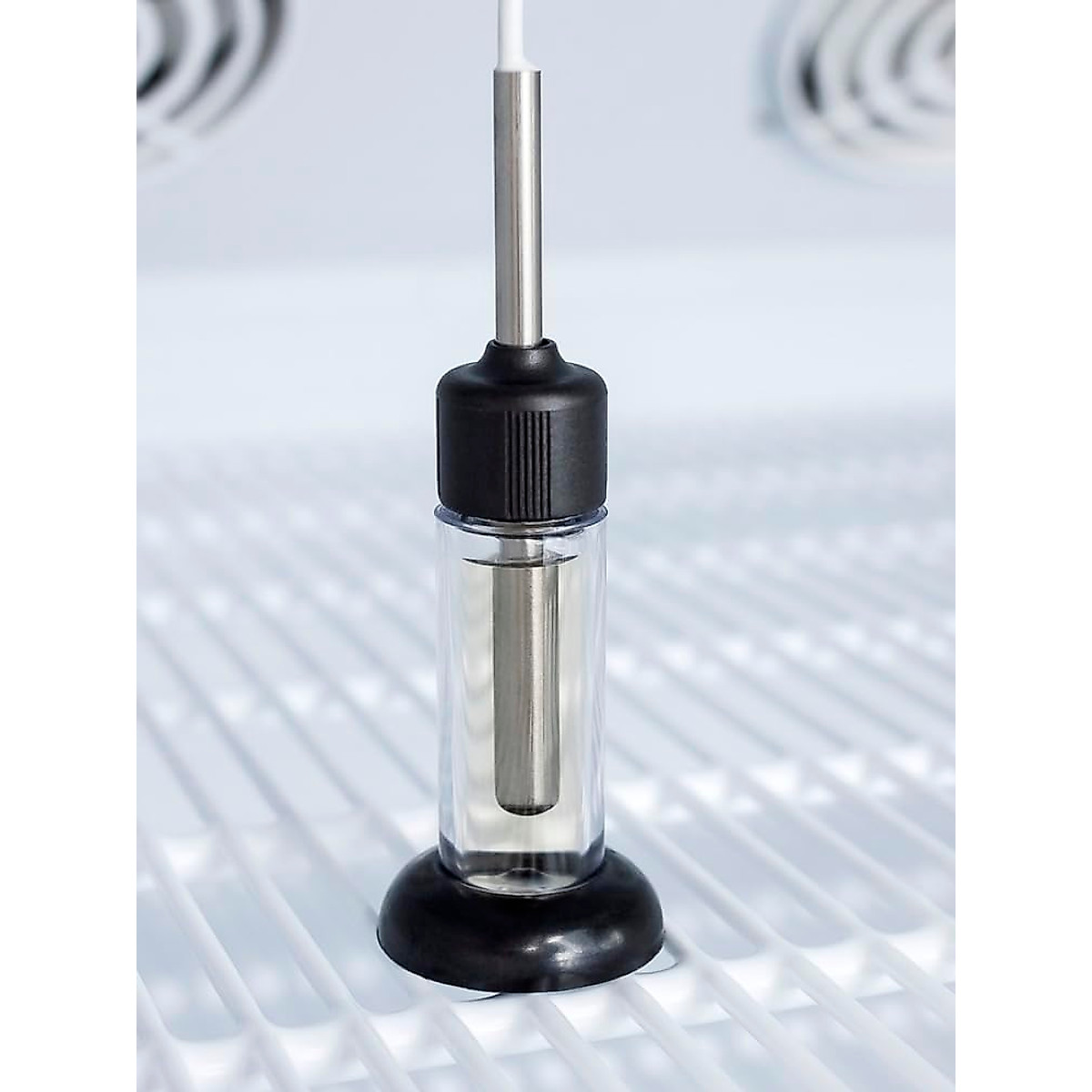 Summit Appliance AFZ1PVDL2BLHD 1.4 Cu.Ft. Countertop Purpose-Built Storage Freezer w/NIST Calibrated Temperature Logger (DDL), Left Hand, 22.25"H x 18.5"W x 23.25"D