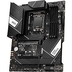 MSI PRO Z790-A WiFi ProSeries Motherboard (Supports 12th/13th Gen Intel Processors, LGA 1700, DDR5, PCIe 5.0, M.2, 2.5Gbps LAN, USB 3.2 Gen2, Wi-Fi 6E, ATX)