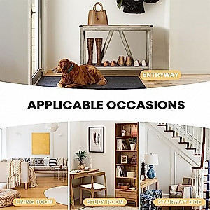 JOINHOM Entryway Table - Wood Console Table with Shelves, Farmhouse Sofa Table for Entryway, Living Room, Hallway