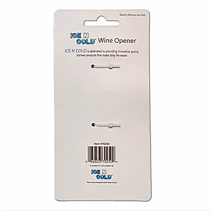 Ice N Cold Double Hinge Waiter's Corkscrew Wine Bottle Opener | Matte Black and Stainless Steel | Pack of 12