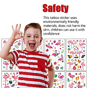 WENSHEN Cartoon Tattoos 10Sheet Animal Temporary Tattoo Fake Tattoos Vinyl Waterproof Party Favors for Kids Teens Adult Birthday, 4.7x3 Inch (Pack of 10)