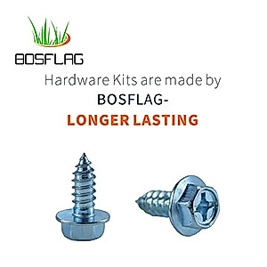 BOSFLAG 20 Pack 1/​4-​14 x 5/8 Hex Washer Self Tapping Screws Replaces MTD 710-0896, 710-0776, 710-0776A, 7100776, 7100776A, 7100896, 910-0896 for Ryobi MTD Series Snow Blowers