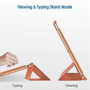 JETech Case for iPad (9.7-Inch, 2018/2017 Model, 6th/5th Generation), Smart Cover Auto Wake/Sleep, Papaya