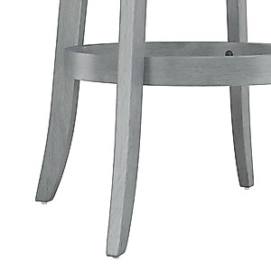 Hillsdale Furniture Savana Wood Bar Height Stool, 30" high, Blue Wire Brush