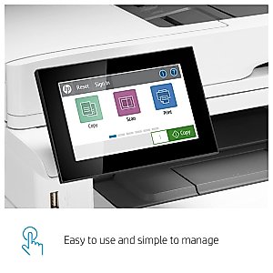 HP Laserjet Enterprise MFP M430f All-in-One Wired Monochrome Laser Printer, White - Print Scan Copy Fax - 4.3" LCD, 40 ppm, Auto Duplex Printing, 50-Sheet ADF, Ethernet (Renewed)