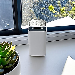 OVELCH 6pcs Metal Tin Box Containers Rectangular Empty Hinged Tins Box Containers for Gum, Candies, Mint, Easy Opening, White 1.5x0.71x2.68 Inches