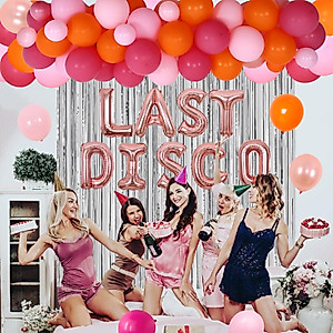 Last Disco Bachelorette Party Decorations, 60s 70s Retro Disco Boho Bachelorette Party Decorations - Balloon Garland Arch with Foil Fringe Balloons