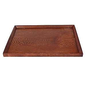 Wooden Serving Tray Plate Serving Tray Food Home Decoration Easy to and Convenient to Storage (42 * 30 * 2cm)