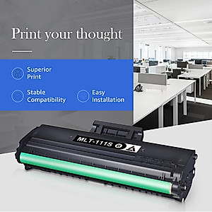 STAROVER Compatible Toner Cartridge Replacement for Samsung MLT-D111S D111S 111S 111L MLT111S for Samsung M2020W M2070FW M2020 M2070 M2070W M2022W M2022 M2070F M2024 M2026W Printer (Black, 2-Pack)
