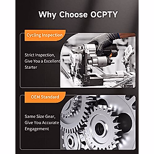 OCPTY Starter 10711N Fit for Meyer Plow Motors All Models All Salt Spreader HM02223 10711N