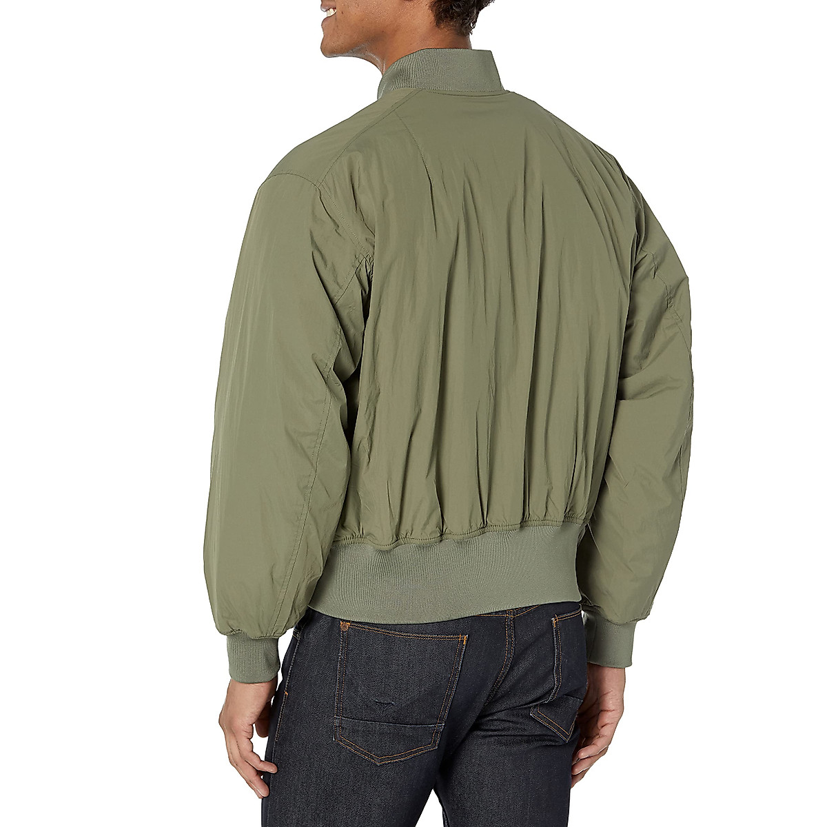 Calvin Klein Men's Matte Logo Zip Bomber Jacket