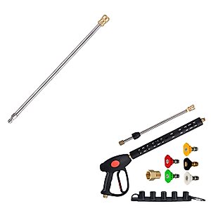 M MINGLE Pressure Washer Extension Wand, Pressure Washer Gun with Extension Wand, 5 Nozzle Tips