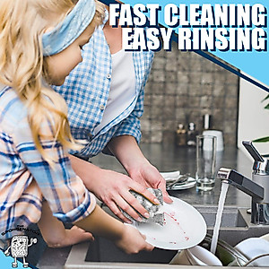 SPONGENATOR Kitchen Scrubbing Sponges - Heavy Duty Non-Scratch Scrubbing Cleaner Sponges in 1 Color - Multi-Surface Non-Metal Dish Scouring Scrubbers for Fast Cleaning. (12 Pack)