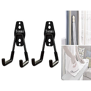 2Pcs Ironing Board Hook Wall Mount, Wall Mount Ironing Board Holder, Ironing Board Hanger Wall Mount, Ironing Board Wall Mount, for Laundry Rooms, Utility Rooms, Closetssaving, No Ironing Board