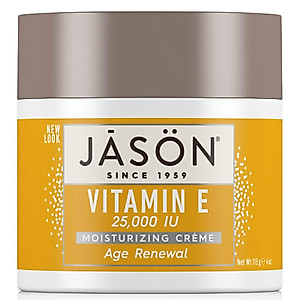 JASON Age Renewal Vitamin E 25,000 IU Moisturizing Crème, 4 Ounce Container (Pack of 2)