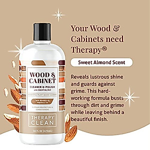Therapy Furniture Polish & Wood Cleaner Kit 16 oz. Cabinet and Table Restorer