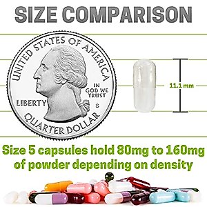XPRS Nutra Size 5 Empty Capsules - 100 Count Very Small Empty Gelatin Capsules - Empty Pill Capsules - DIY Capsule Filling - Fillable Pill Capsules Empty Gel Caps (Multi Color)