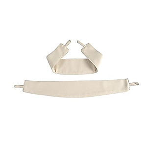 MIUCO Room Darkening Grommet Blackout Window Curtains for Living Room Curtains Panels Set of 2 52x63 Inch Begie, 2 Tie Backs Included