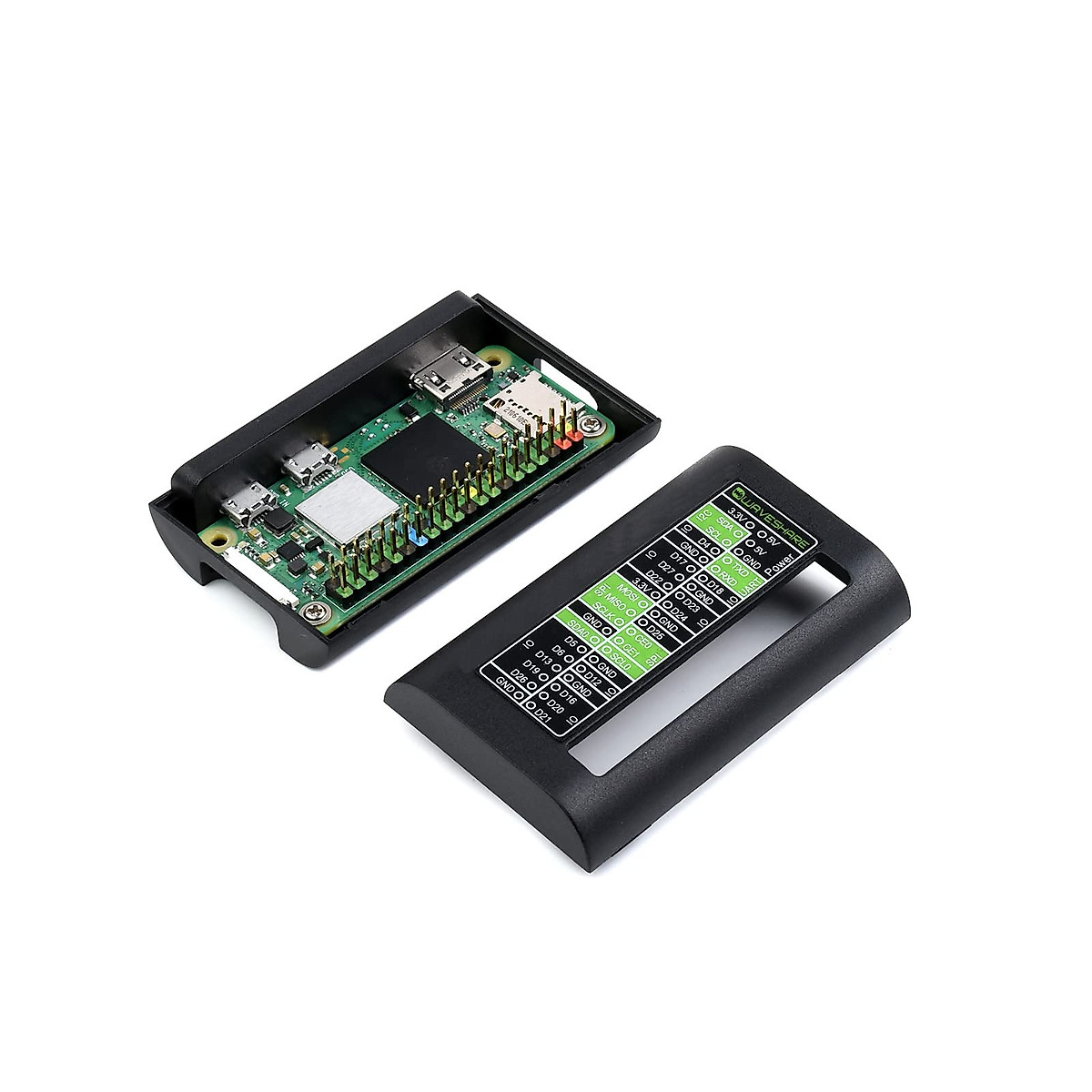 Pi Zero Case, ABS Protection Case for Raspberry Pi Zero 2 W/Pi 2 WH/Pi Zero W/Pi Zero WH