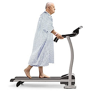 Wrinkle-Free Patient Gown - Fine Cotton Blend - Soft and Comfortable Fabric - Back Front Tie - Fit Easily Up to 2XL Size - Multipurpose Hospital Gown for Men and Women - Reusable and Washable -4 Pack