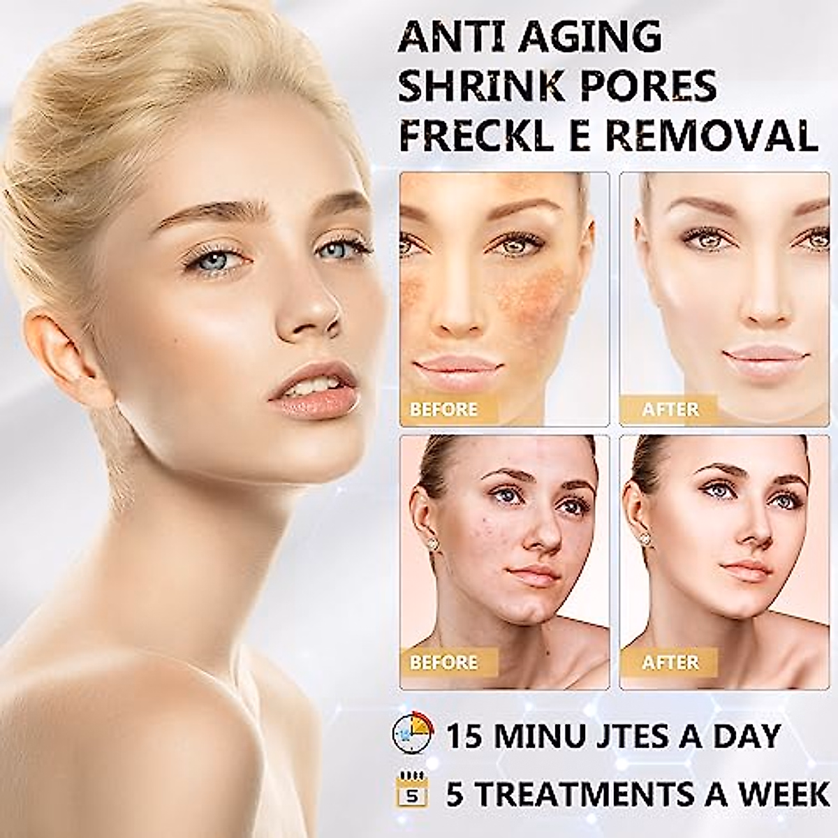 Laf Bktt Led Face Mask Light Therapy, Red-Light-Therapy for Face, 7 Colors Skin Care Mask for Face and Neck at Home, Best gift for mom, wife, grandma