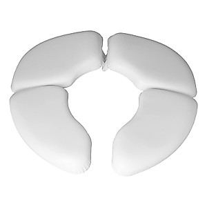 Travel Potty Seat Pad White Foldable Toilet Seat Pad Portable Eco Friendly Padded Toilet Seat Toilet Seat Cover Folding Travel Toilet Seat Recyclable Toilet Seat for Kids and Adults Potty,Toilet Mat