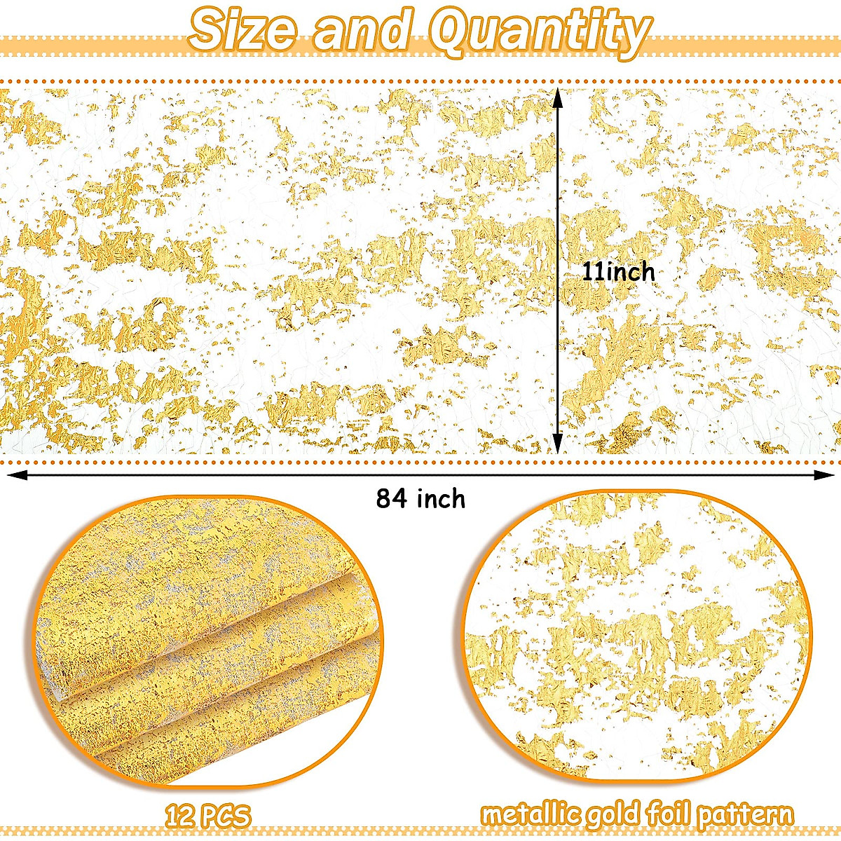 12 Pieces Gold Table Runner Metallic Thin Mesh Table Runner Roll 11 x 84 Inches Gold Table Decorations for Party Glitter Table Runner Rectangle Thin Table Cloths for Wedding Baby Shower Birthday