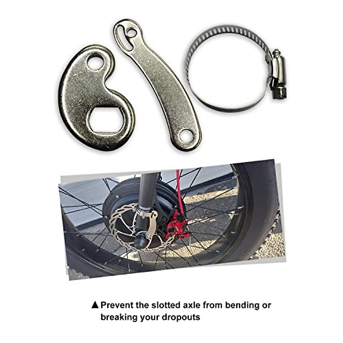 AJDHDGA Universal Torque Arm (M14) Conversion Kit, Fit for Electric Bicycle E-Bike Front or Rear 1 Set