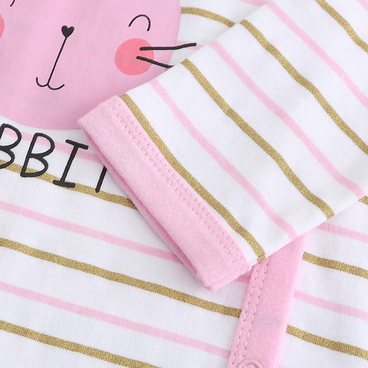 Kiddiezoom Baby Footed Cotton One-Piece Romper Jumpsuit Pajamas