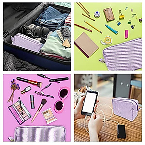 Kids Travel Overnight Bag Seersucker Carry On Lightweight and Seersucker Cosmetic Bag Travel Pouch