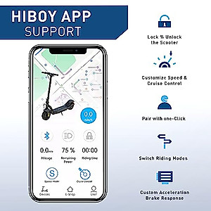 Hiboy MAX3 Electric Scooter, 350W Motor 10" Pneumatic Off Road Tires Up to 17 Miles & 18.6 MPH, Adult Electric Scooter for Commute and Travel