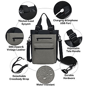 BASICPOWER Backpack Purse for Women Convertible Laptop Tote Work Bag Nurse Teacher Bag for Travel